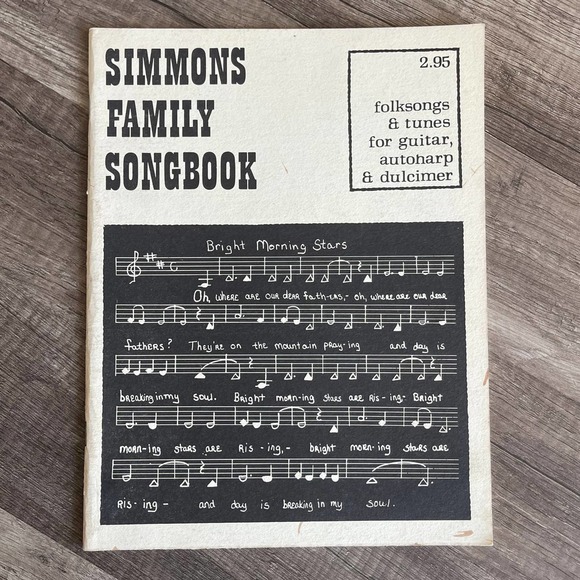 Simmons | Other | Simmons Family Songbook Folksongs Tunes For Guitar ...